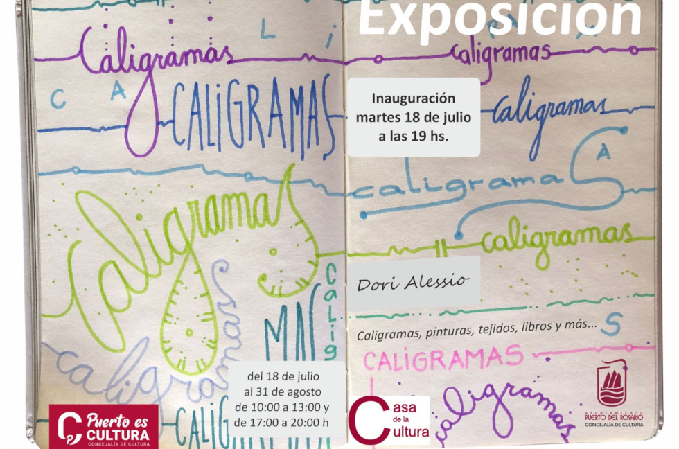 Dori Alessio inaugura la exposición 'Caligramas' en la Casa de la ...